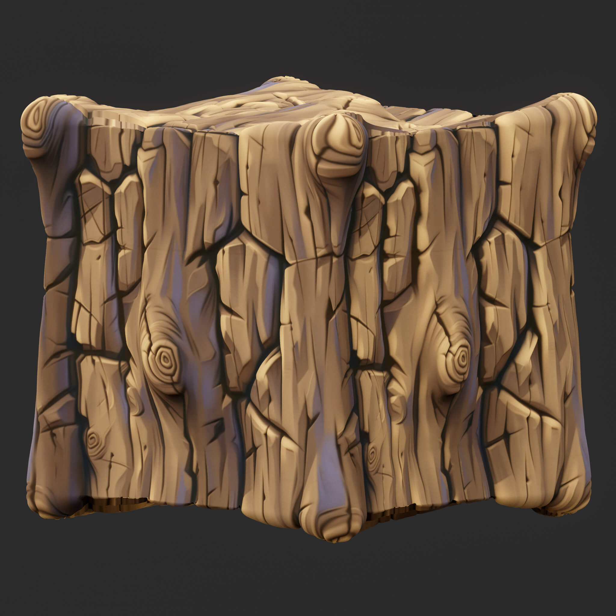 Stylized Bark Seamless Texture by zames1992d