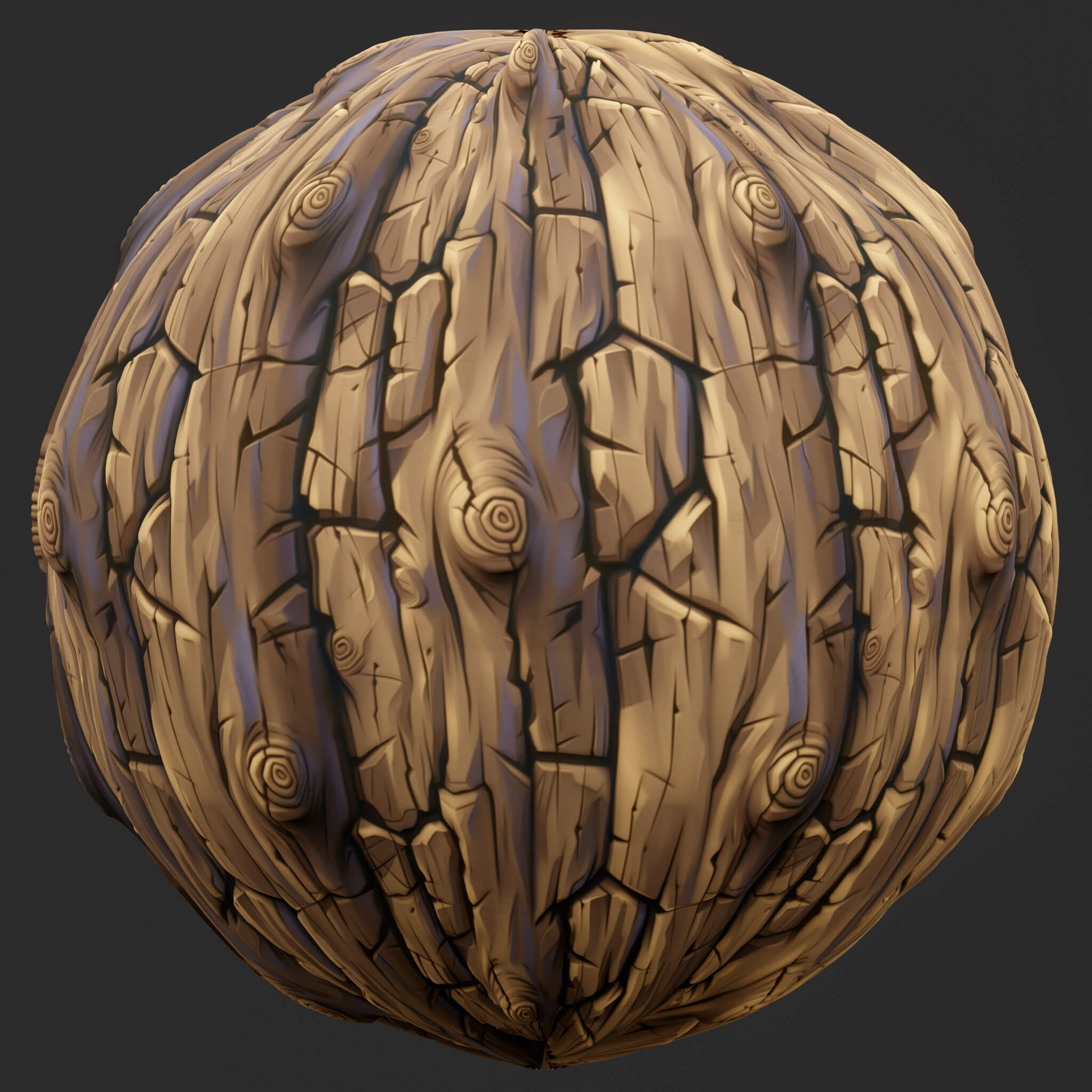 Stylized Bark Seamless Texture by zames1992d
