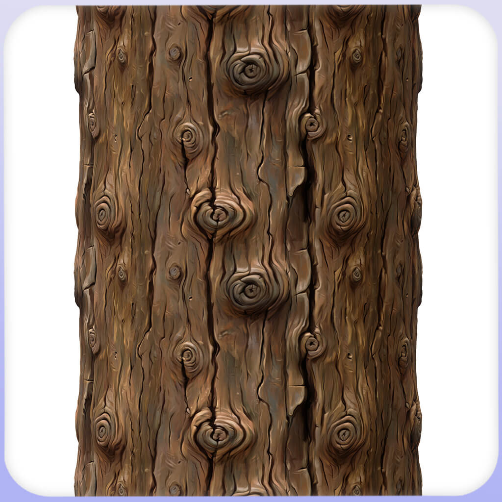 Stylized Bark Seamless Texture by zames1992d