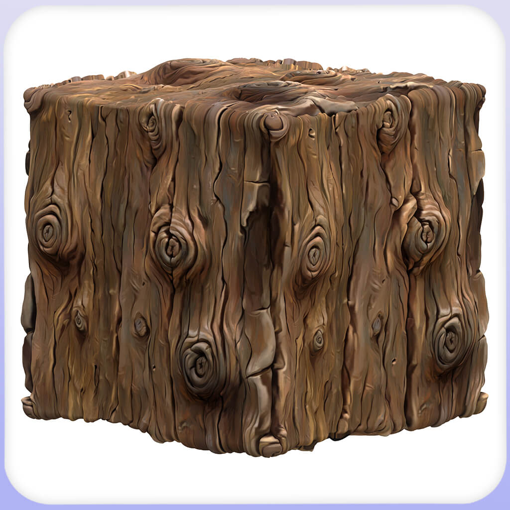 Stylized Bark Seamless Texture by zames1992d