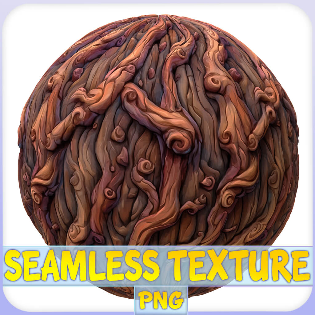 Stylized Bark Seamless Texture by zames1992d