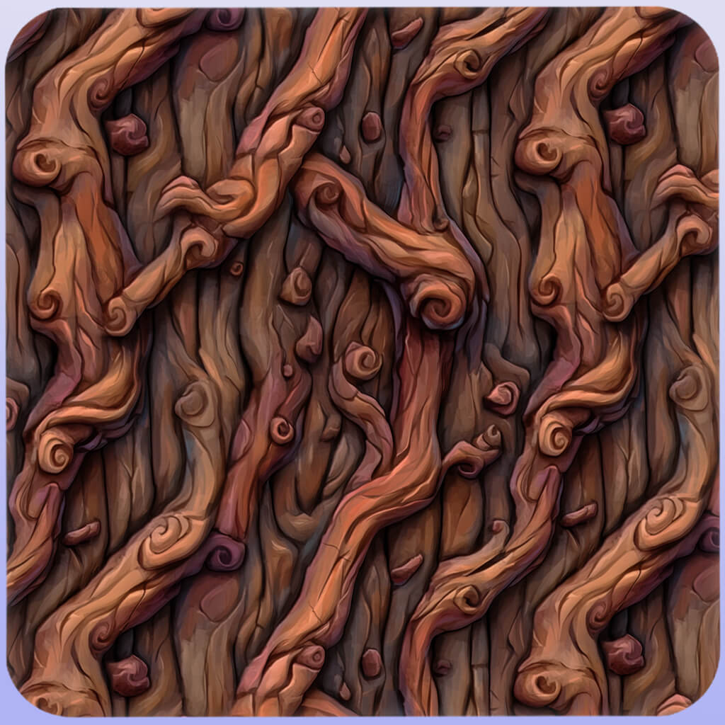Stylized Bark Seamless Texture by zames1992d