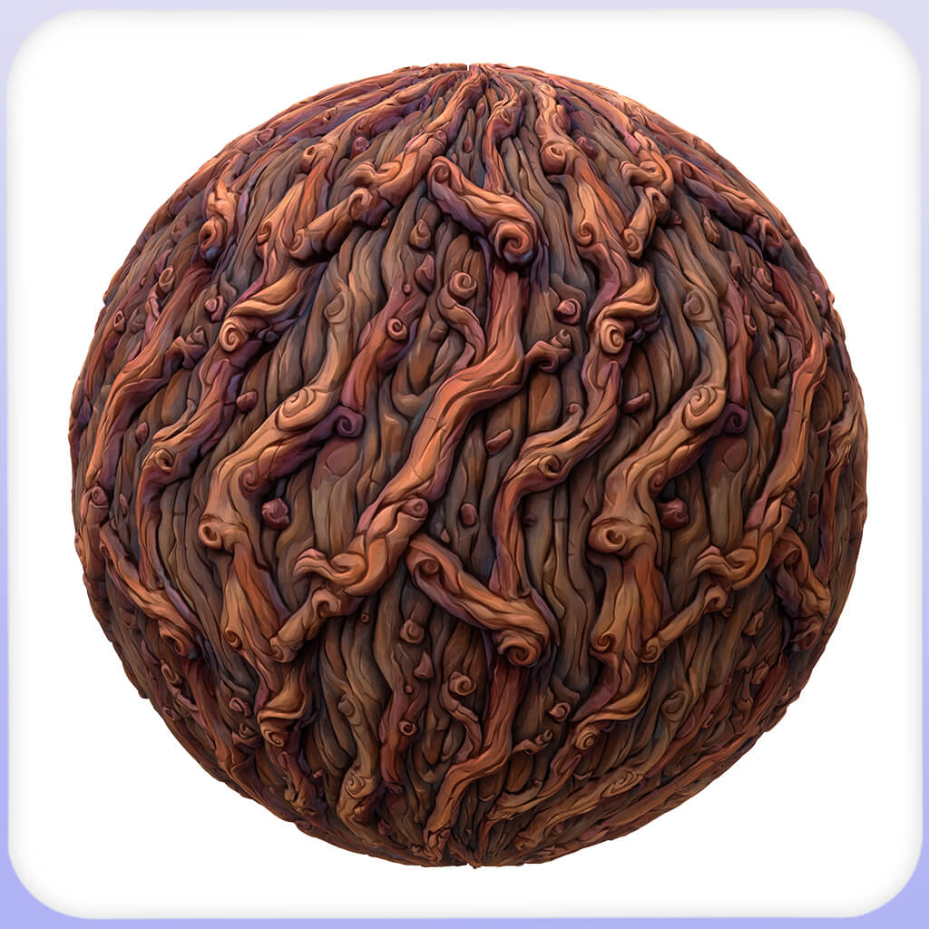 Stylized Bark Seamless Texture by zames1992d