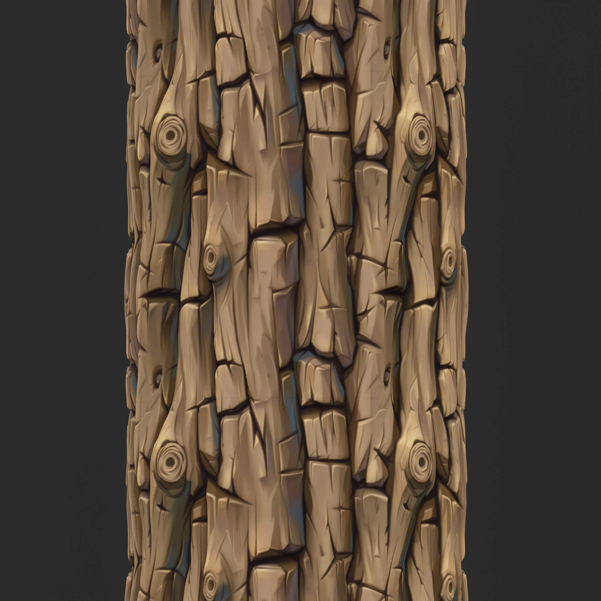 Stylized Bark Seamless Texture by zames1992d