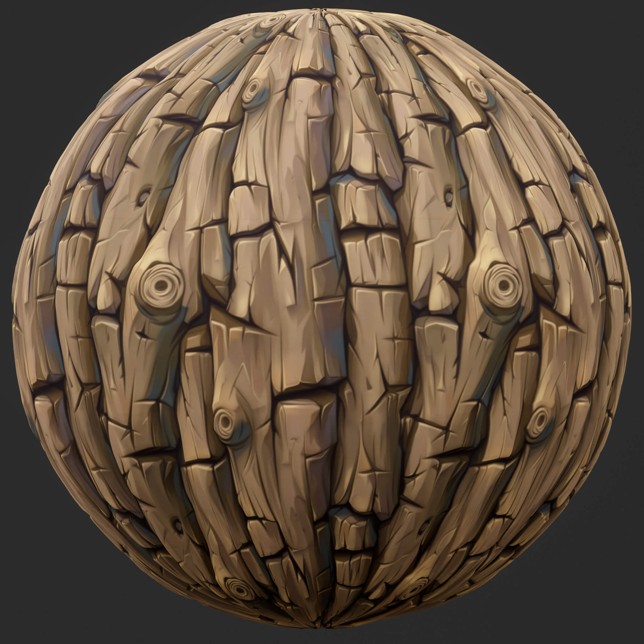Stylized Bark Seamless Texture by zames1992d