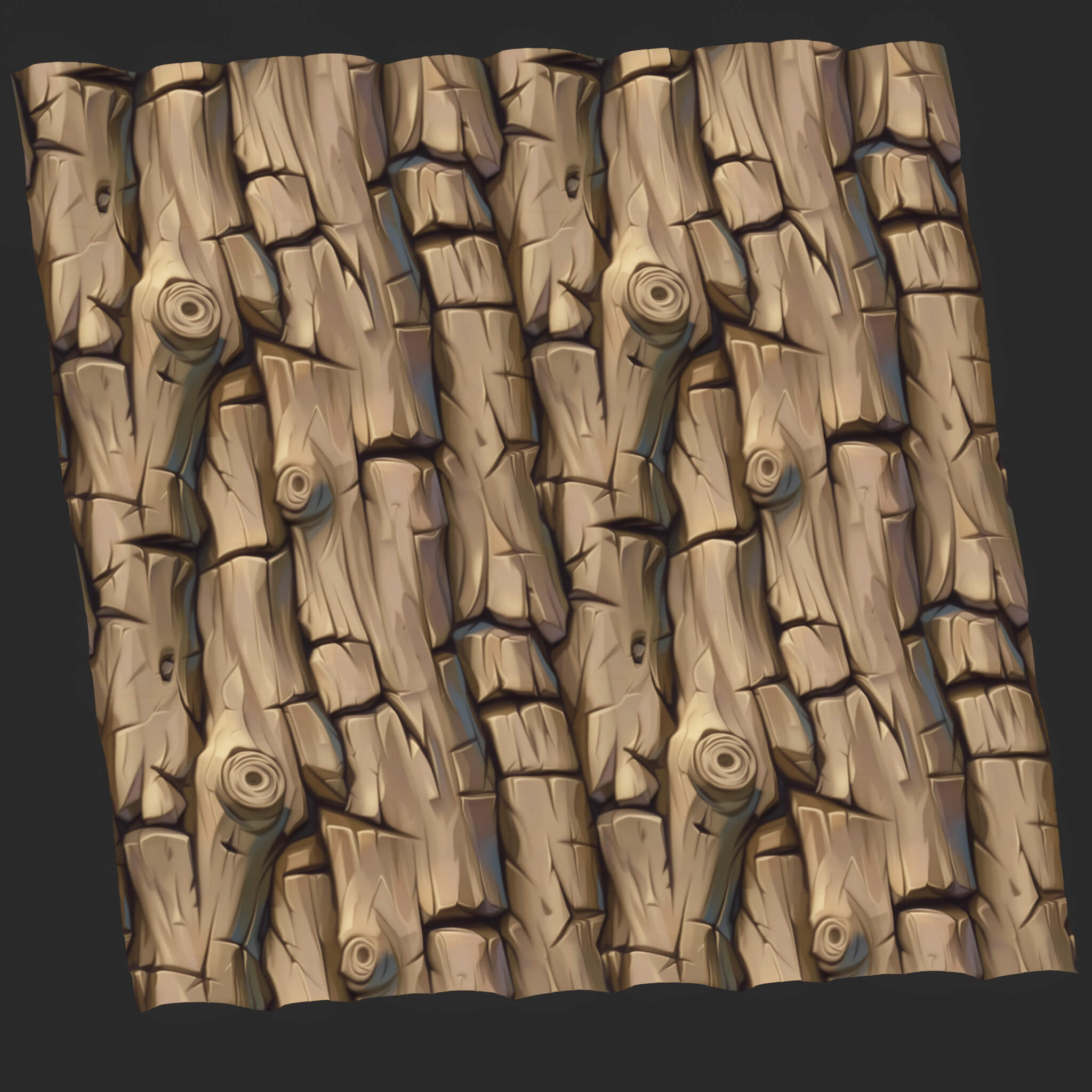 Stylized Bark Seamless Texture by zames1992d