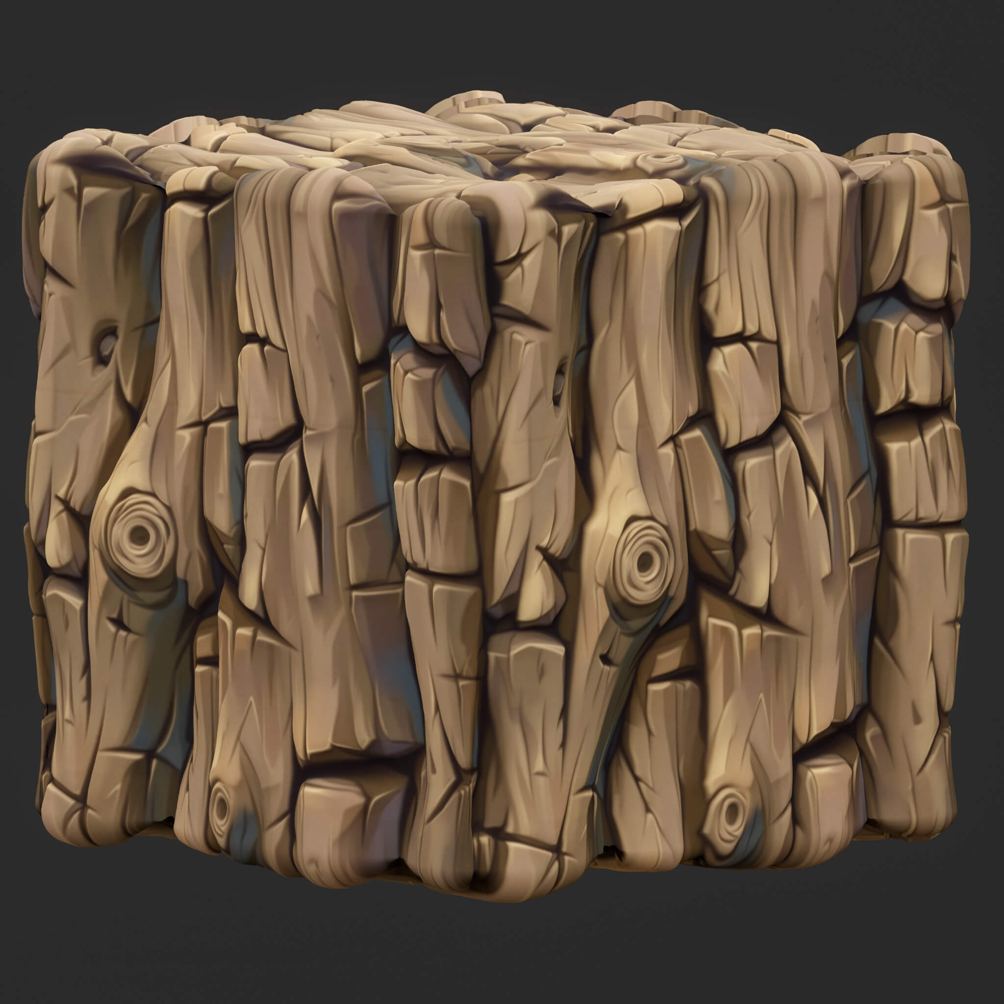 Stylized Bark Seamless Texture by zames1992d