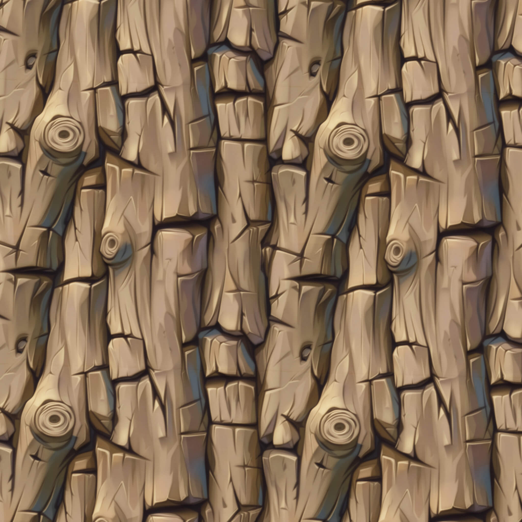 Stylized Bark Seamless Texture by zames1992d