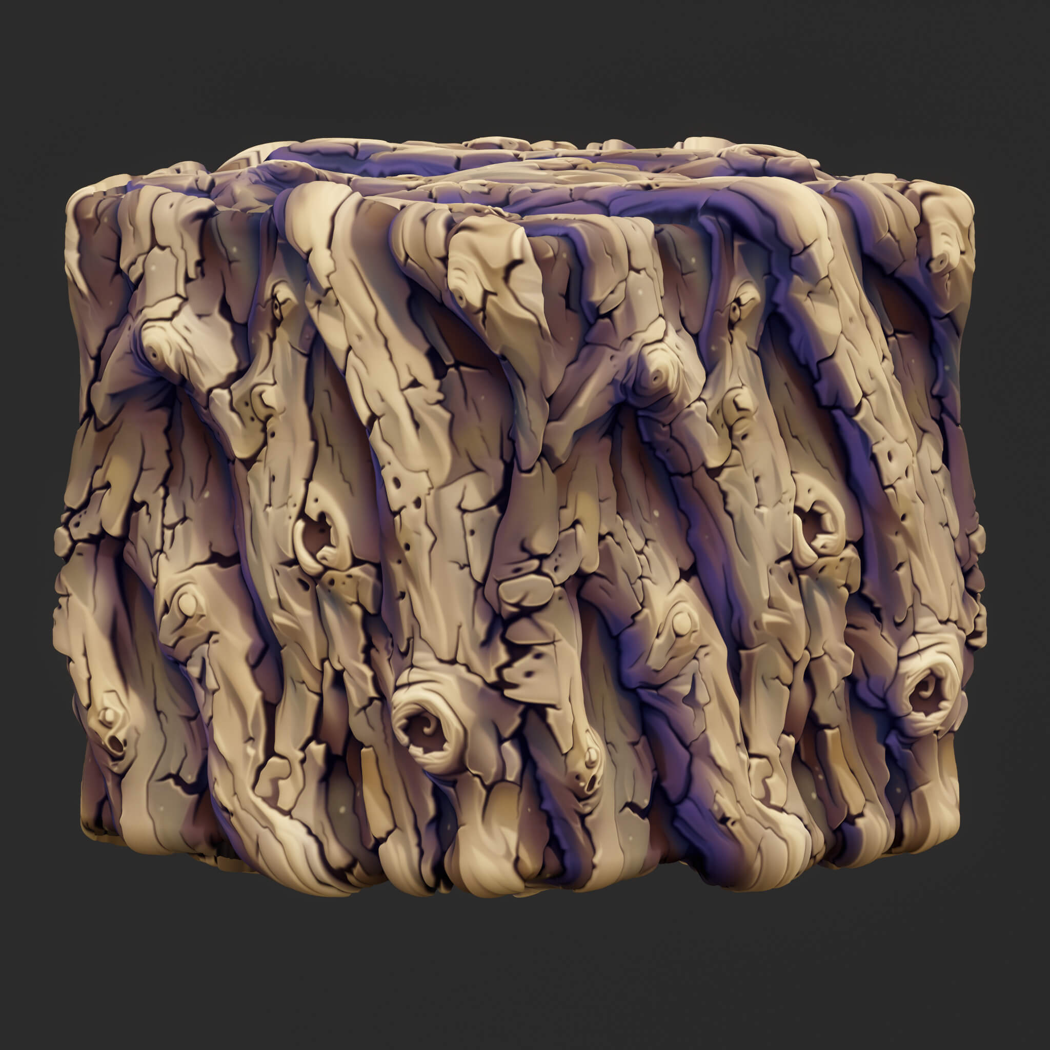 Stylized Bark Seamless Texture by zames1992d