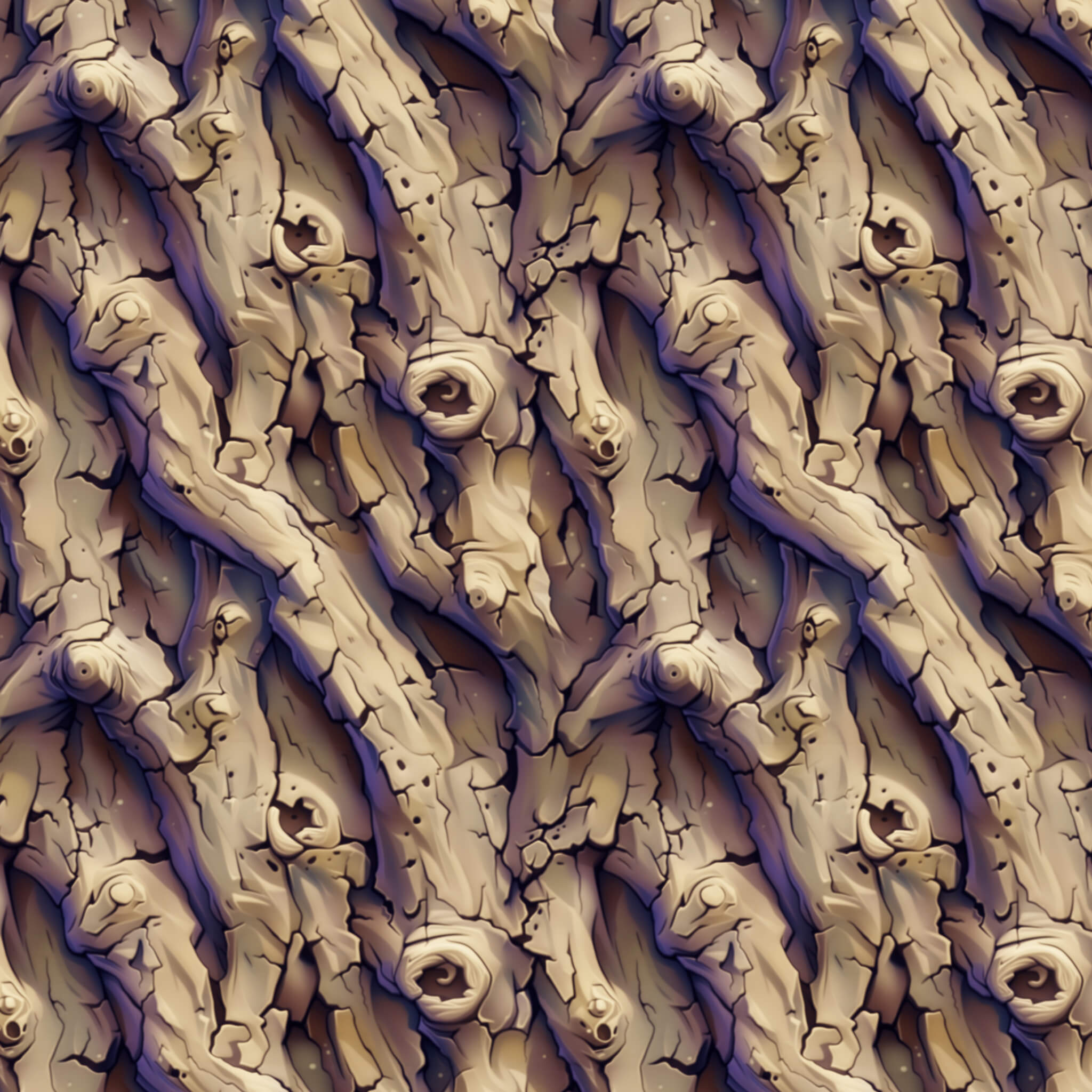 Stylized Bark Seamless Texture by zames1992d