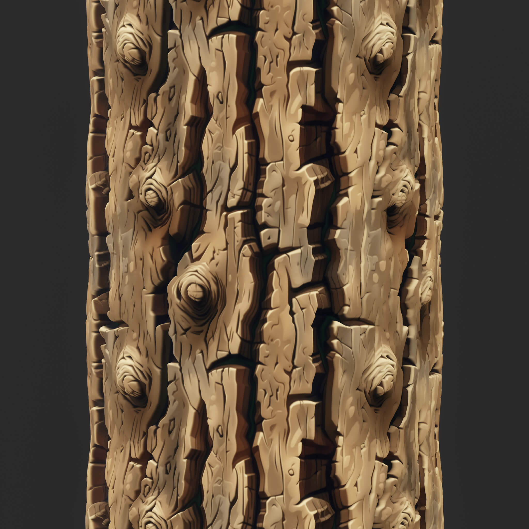 Stylized Bark Seamless Texture by zames1992d