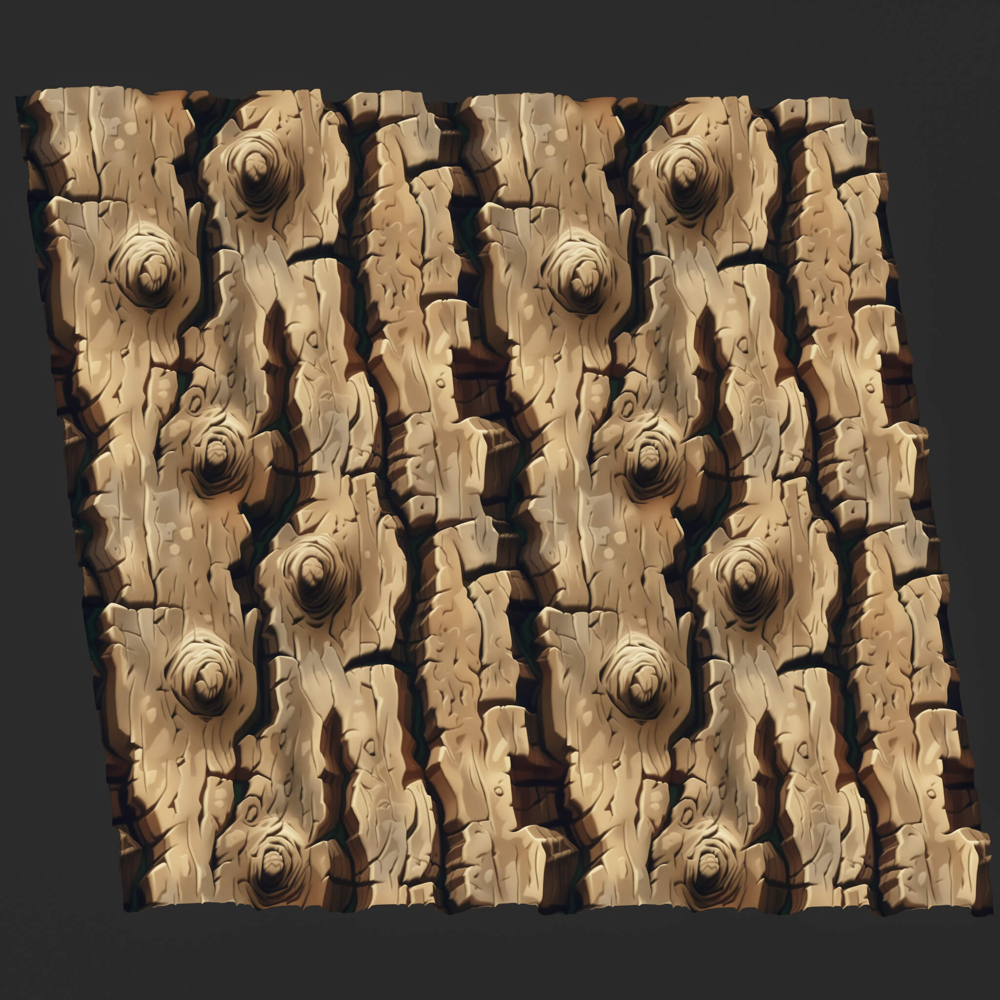 Stylized Bark Seamless Texture by zames1992d