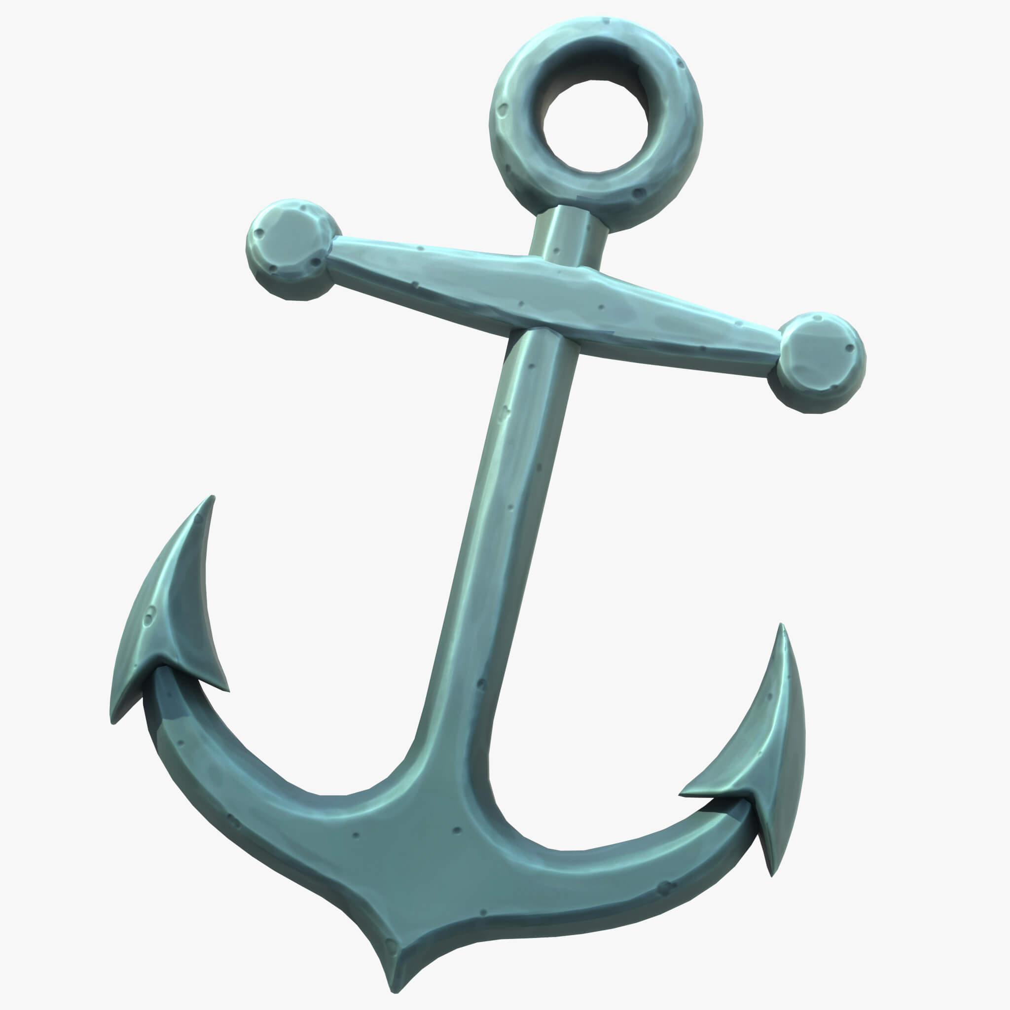 Stylized Cartoon Anchor - 3D Model by zames1992d
