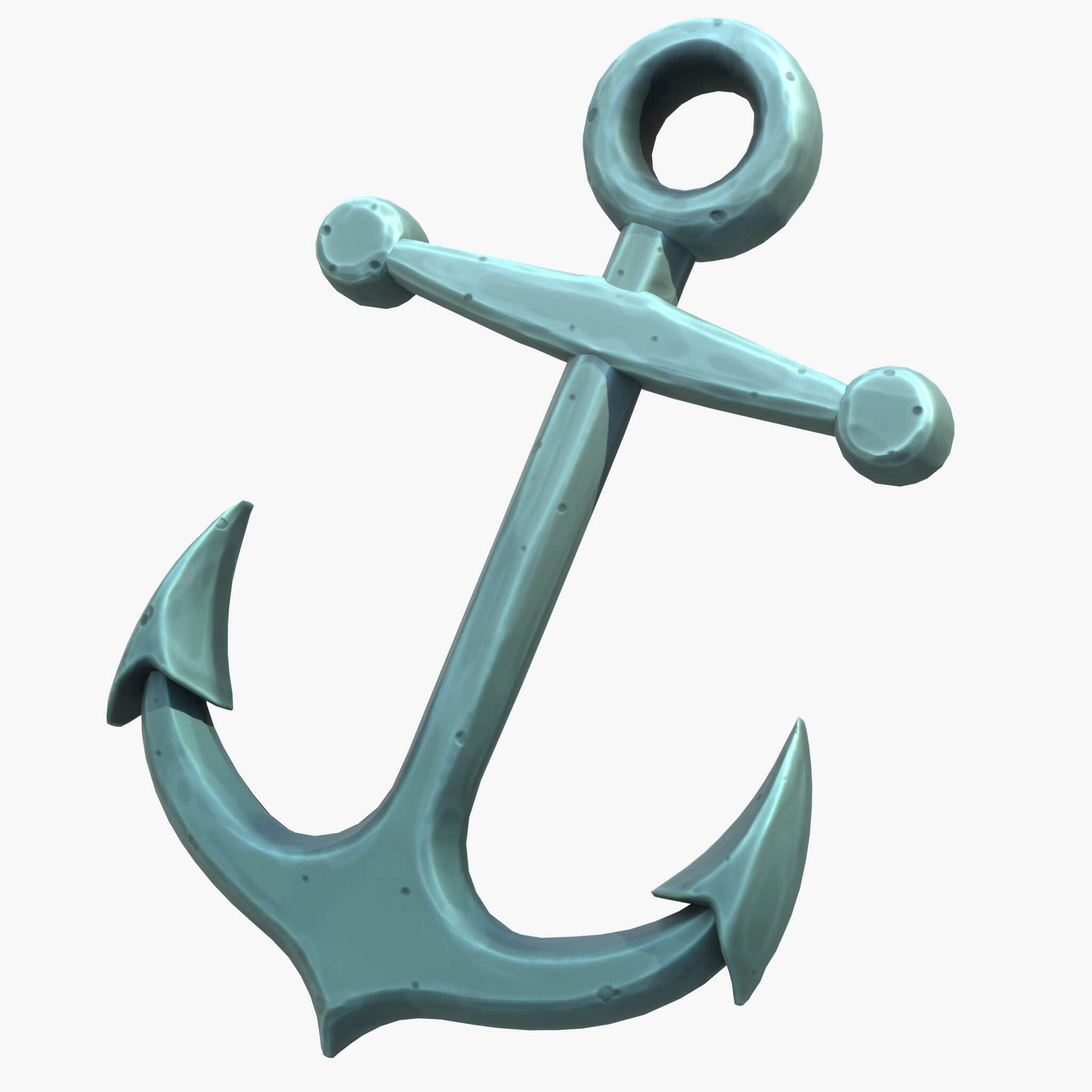 Stylized Cartoon Anchor - 3D Model by zames1992d