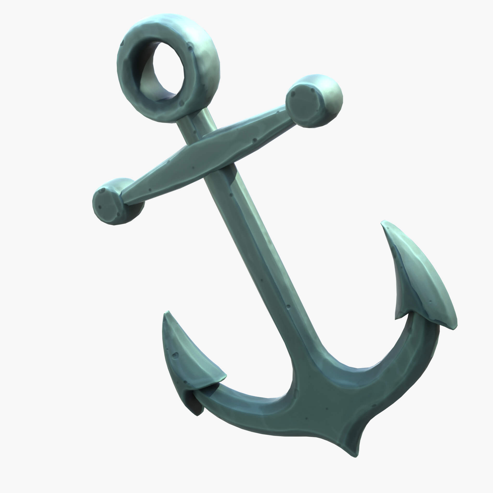 Stylized Cartoon Anchor - 3D Model by zames1992d