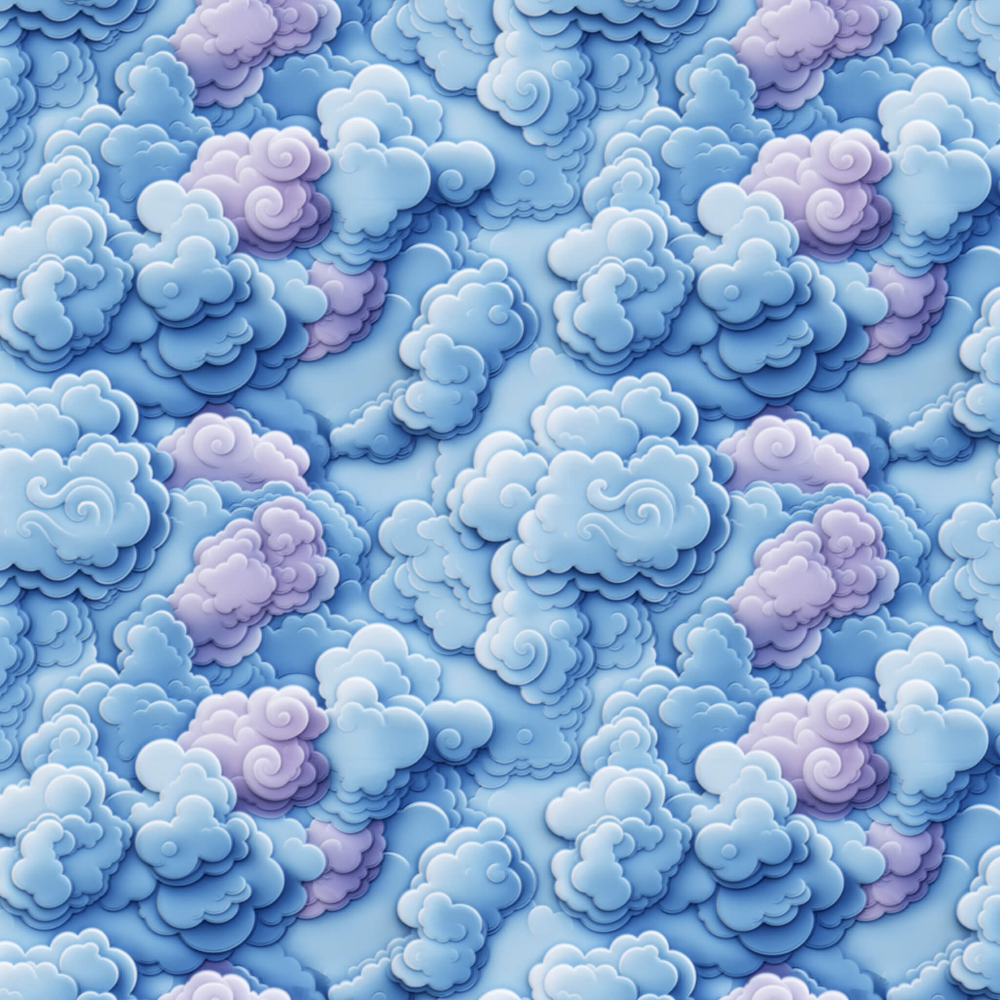 Stylized Clouds Seamless Texture by zames1992d