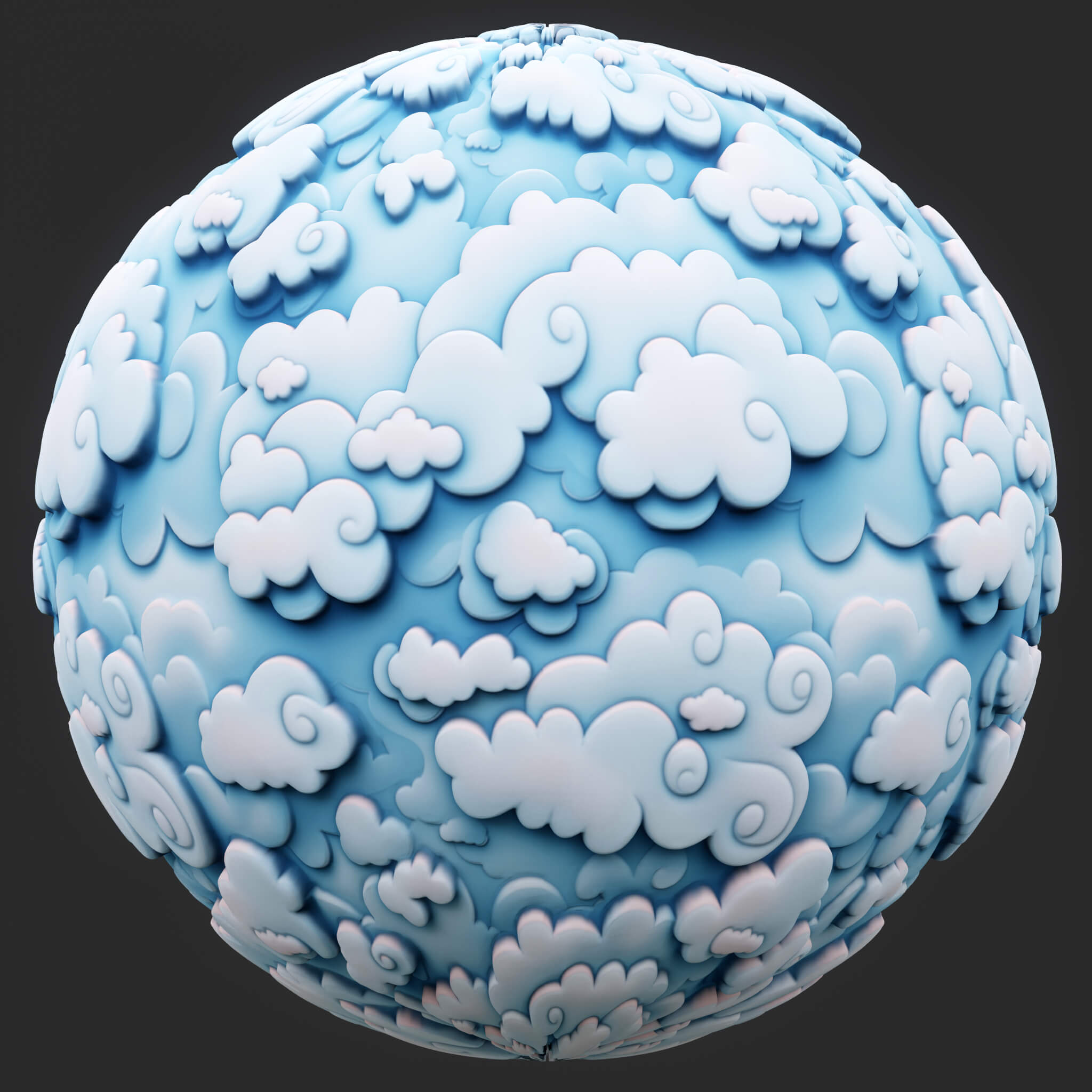 Stylized Clouds Seamless Texture by zames1992d