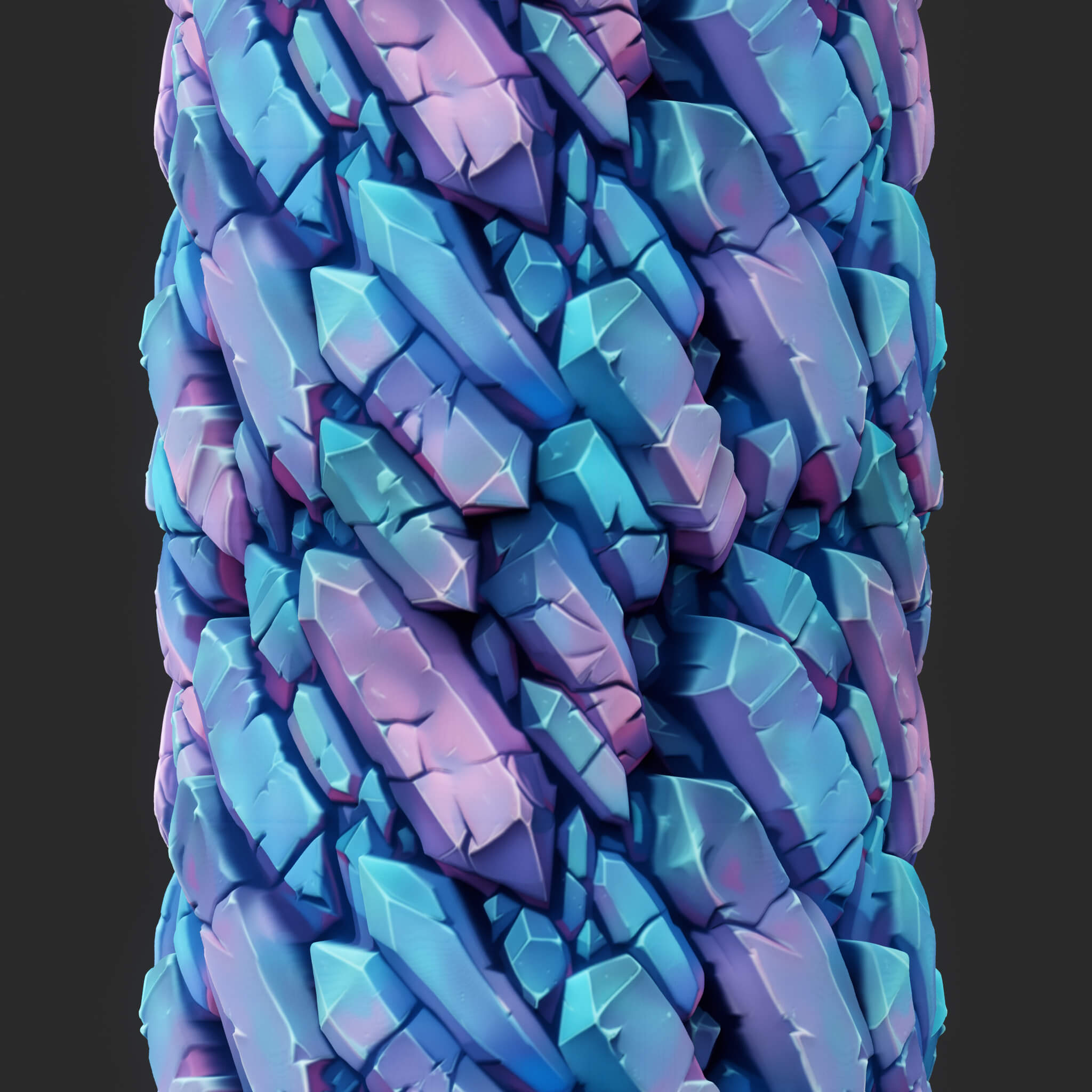 Stylized Crystal Seamless Texture by zames1992d
