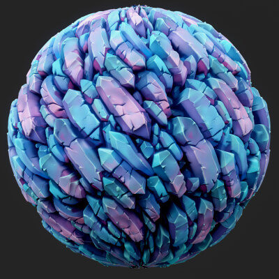 Stylized Crystal Seamless Texture by zames1992d