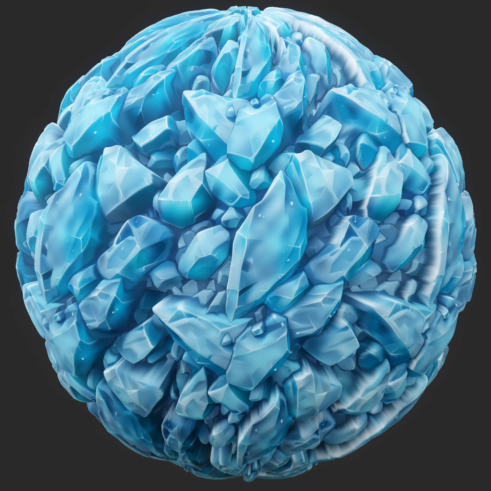 Stylized Crystal Seamless Texture by zames1992d