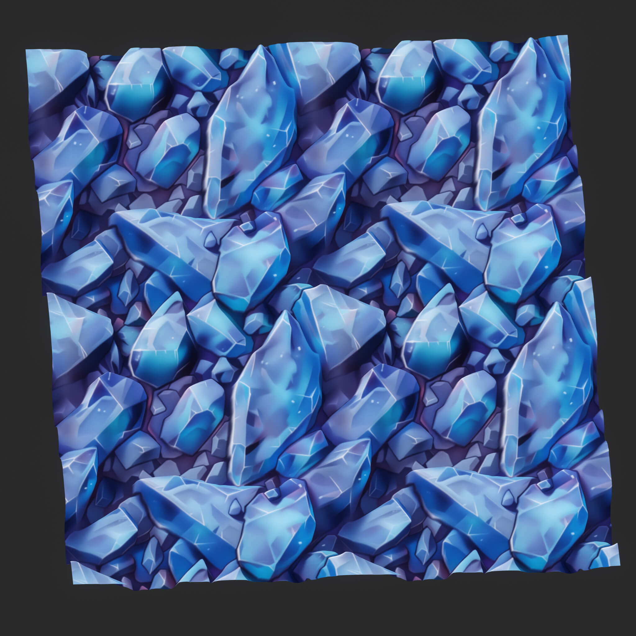 Stylized Crystal Seamless Texture by zames1992d
