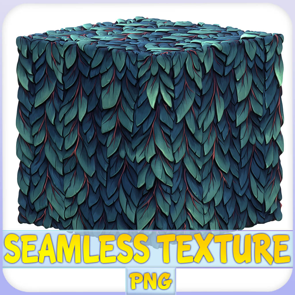 Stylized Foliage Seamless Texture by zames1992d