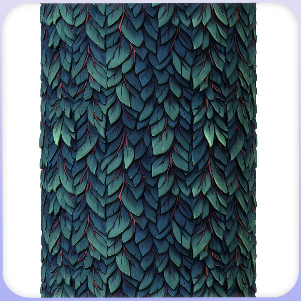 Stylized Foliage Seamless Texture by zames1992d