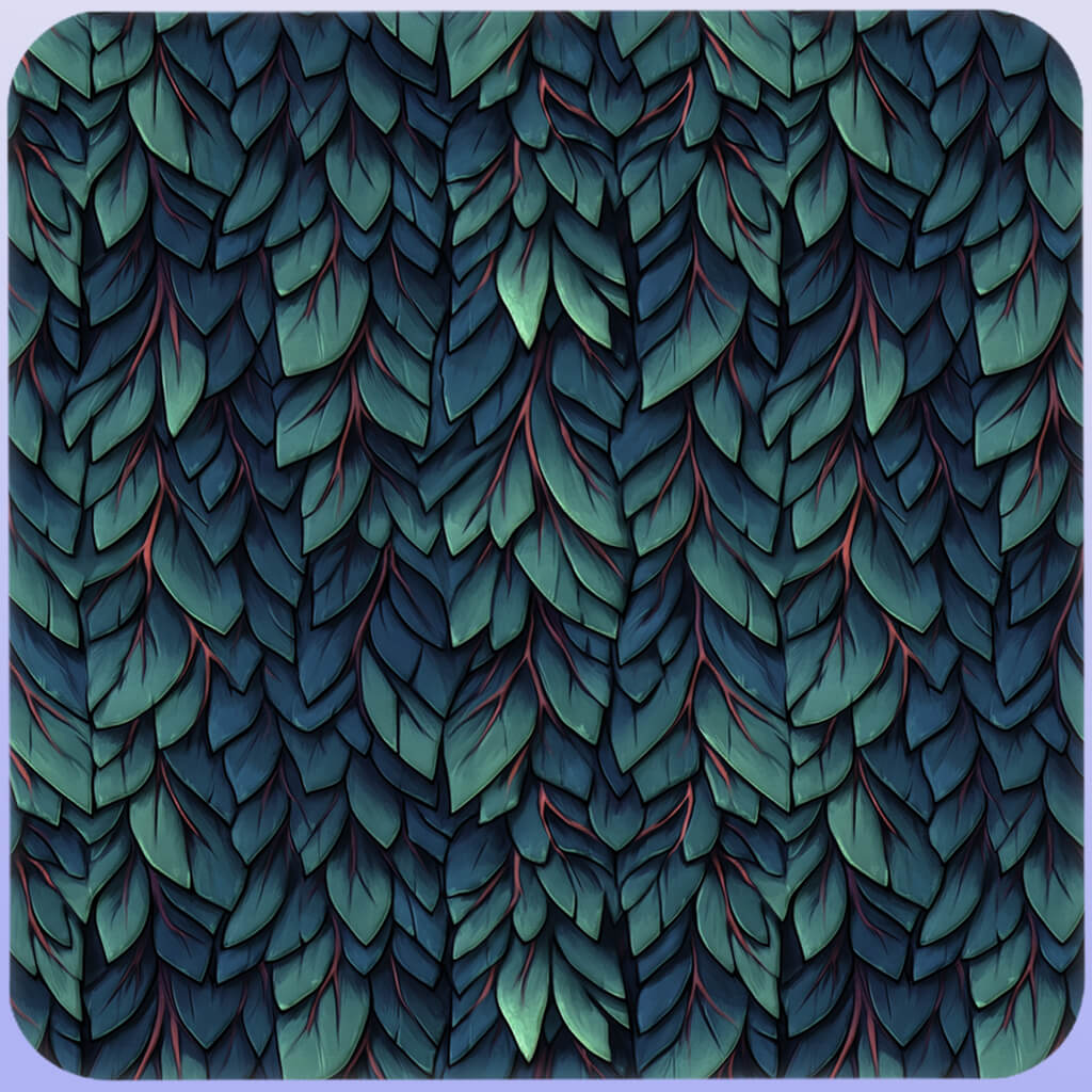 Stylized Foliage Seamless Texture by zames1992d
