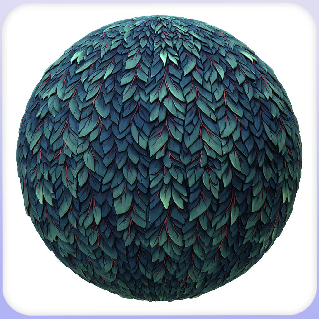 Stylized Foliage Seamless Texture by zames1992d