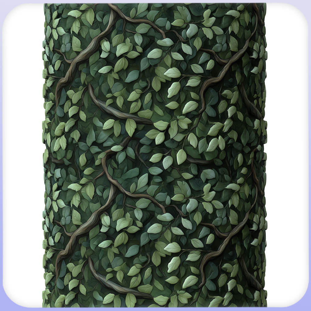 Stylized Foliage Seamless Texture by zames1992d
