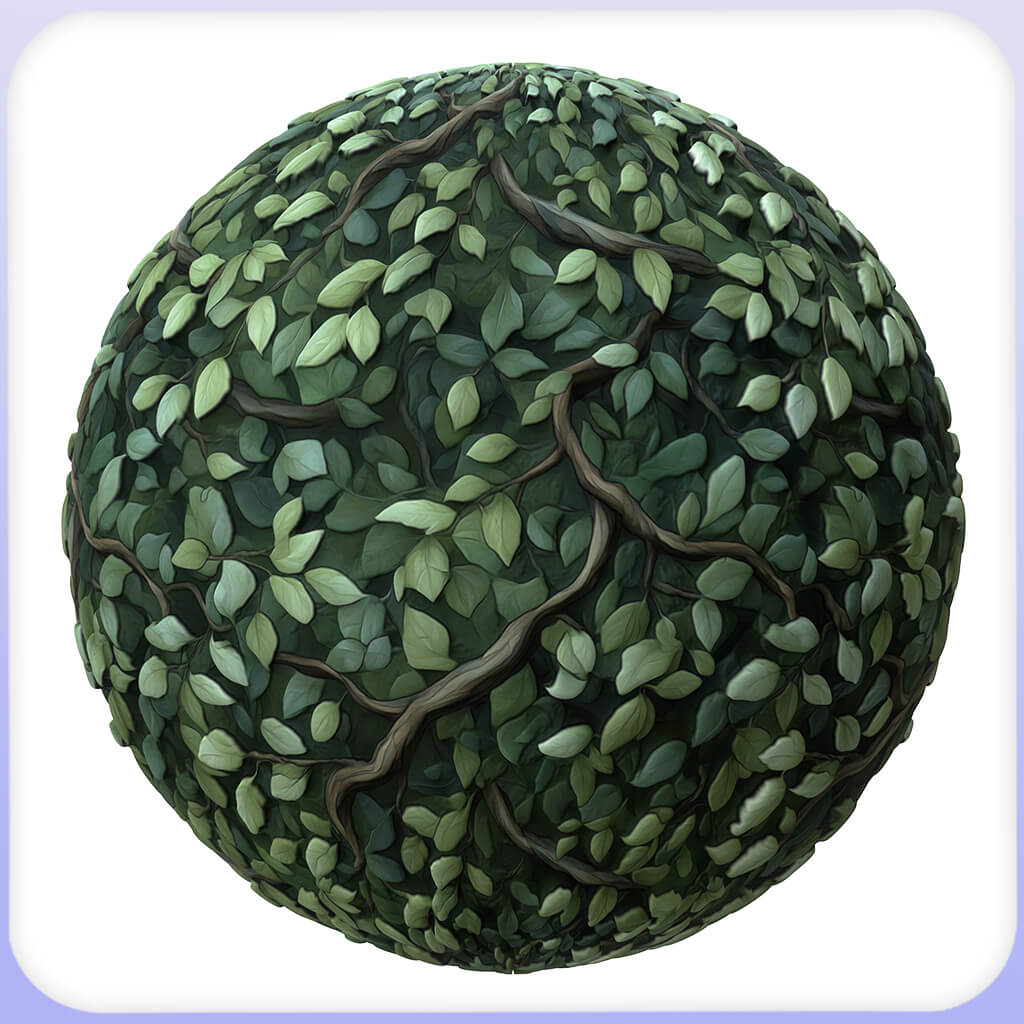 Stylized Foliage Seamless Texture by zames1992d