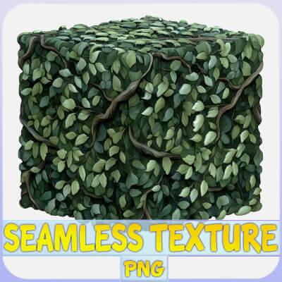 Stylized Foliage Seamless Texture by zames1992d