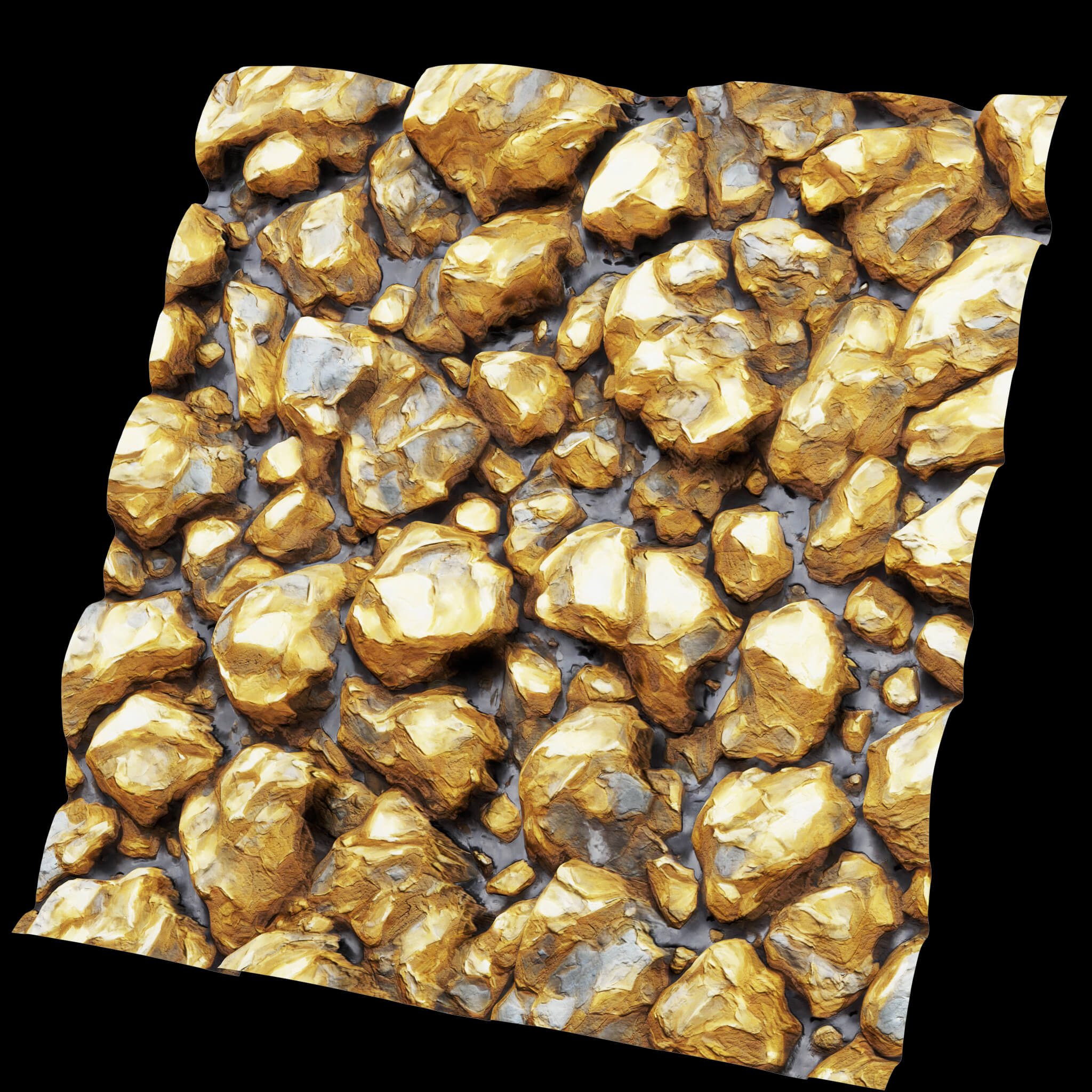 Stylized Gold V1 Seamless Texture by zames1992d