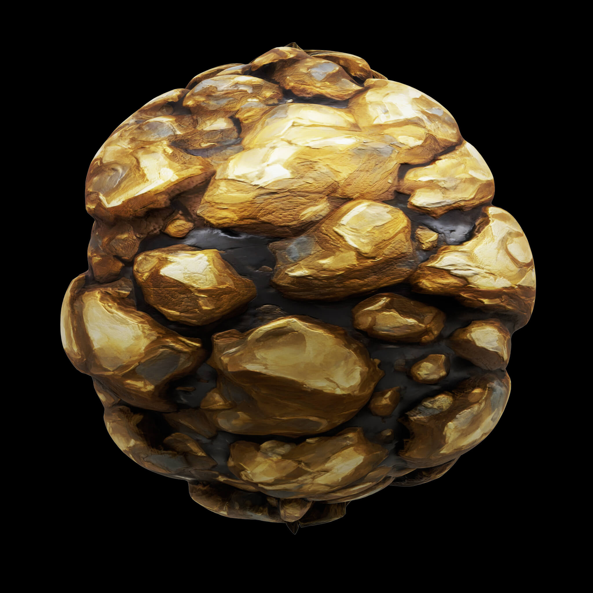 Stylized Gold V1 Seamless Texture by zames1992d