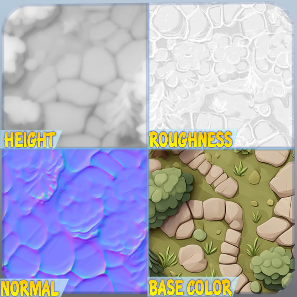 Stylized Ground Seamless Texture by zames1992d