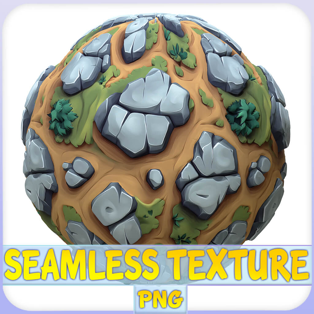 Stylized Ground Seamless Texture by zames1992d