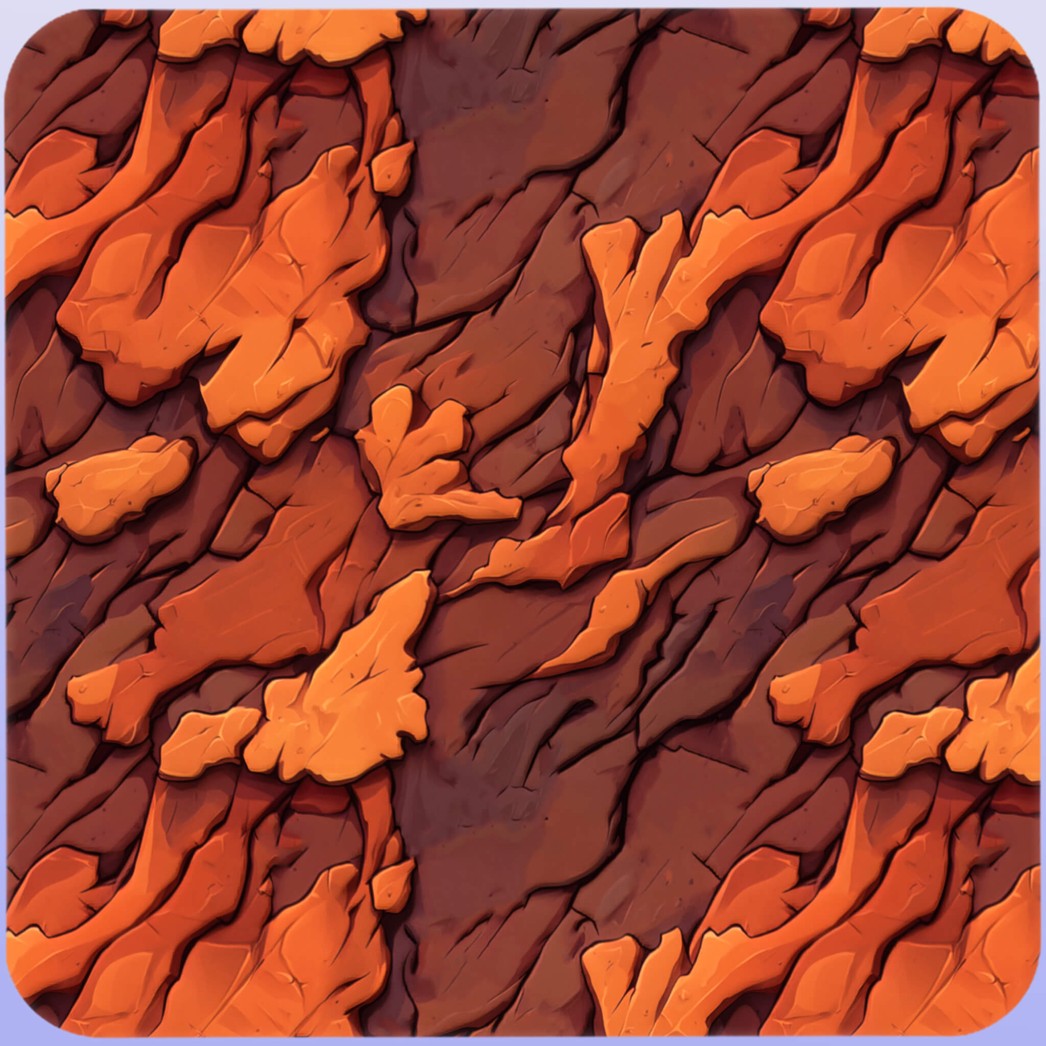 Stylized Lava Seamless Texture by zames1992d
