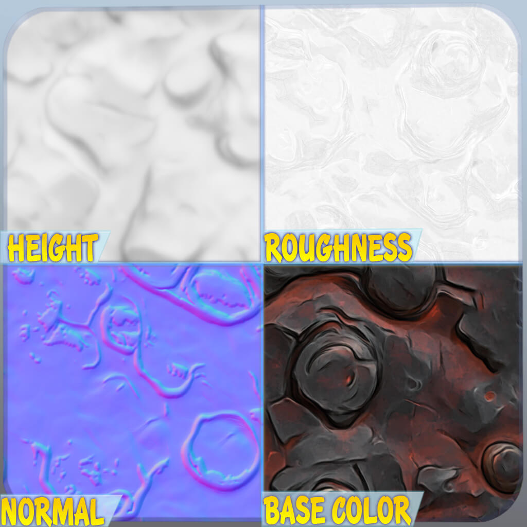 Stylized Lava Seamless Texture by zames1992d