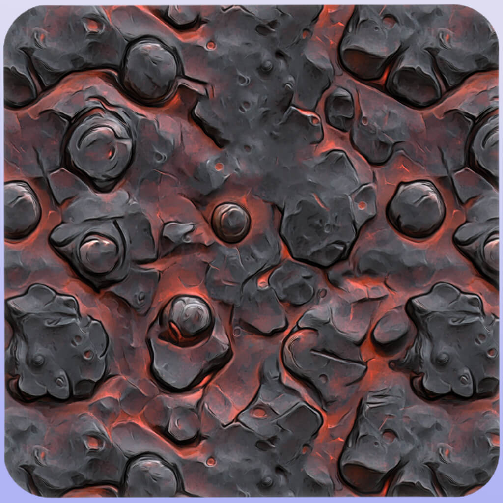 Stylized Lava Seamless Texture by zames1992d