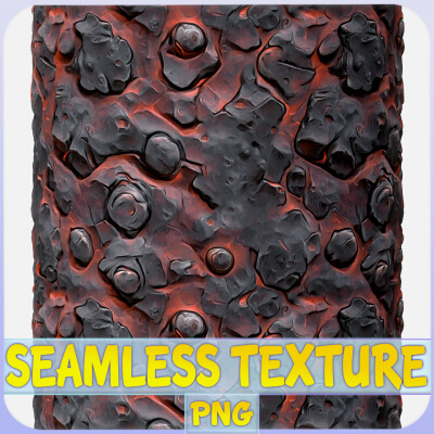 Stylized Lava Seamless Texture by zames1992d