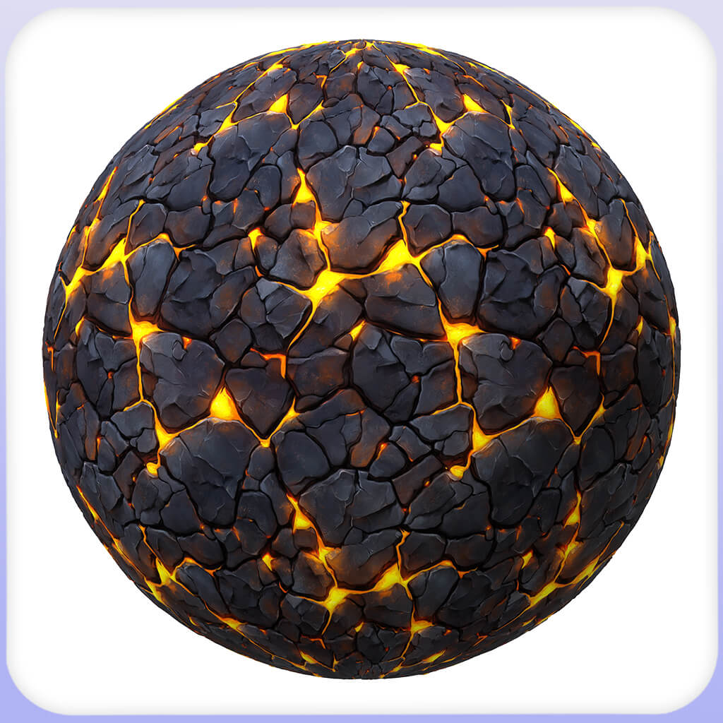 Stylized Lava Seamless Texture by zames1992d