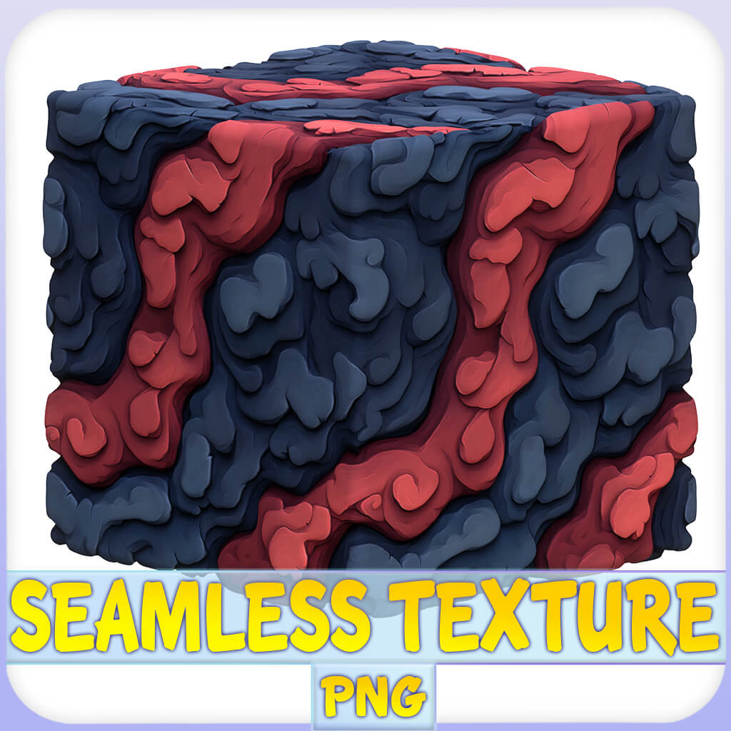 Stylized Lava Seamless Texture by zames1992d