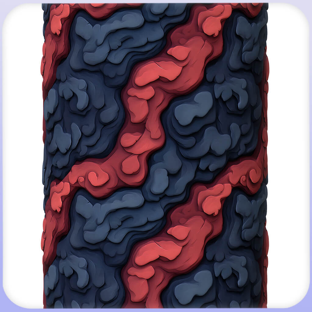 Stylized Lava Seamless Texture by zames1992d