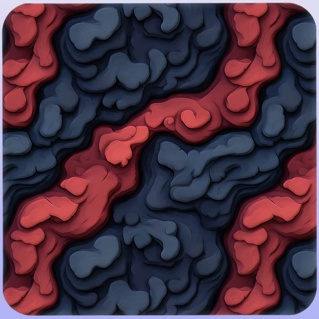 Stylized Lava Seamless Texture by zames1992d