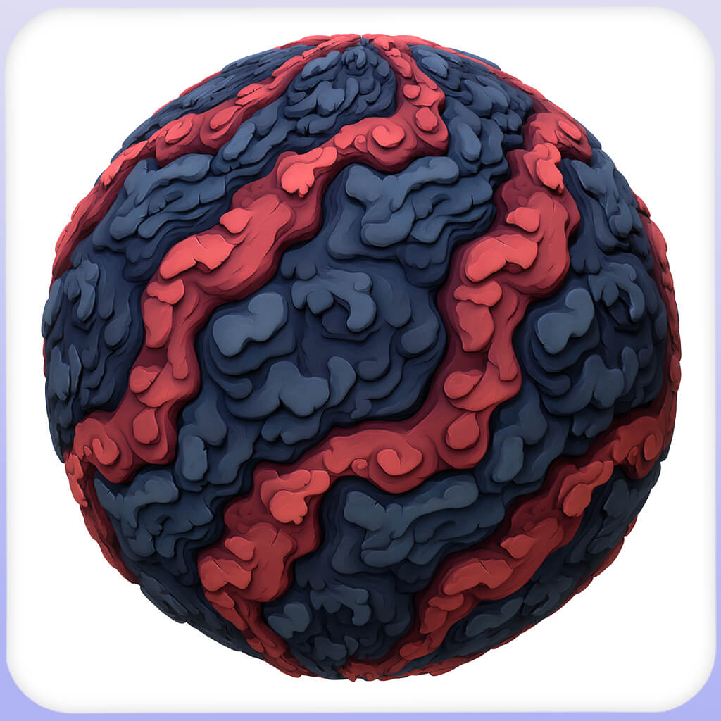 Stylized Lava Seamless Texture by zames1992d