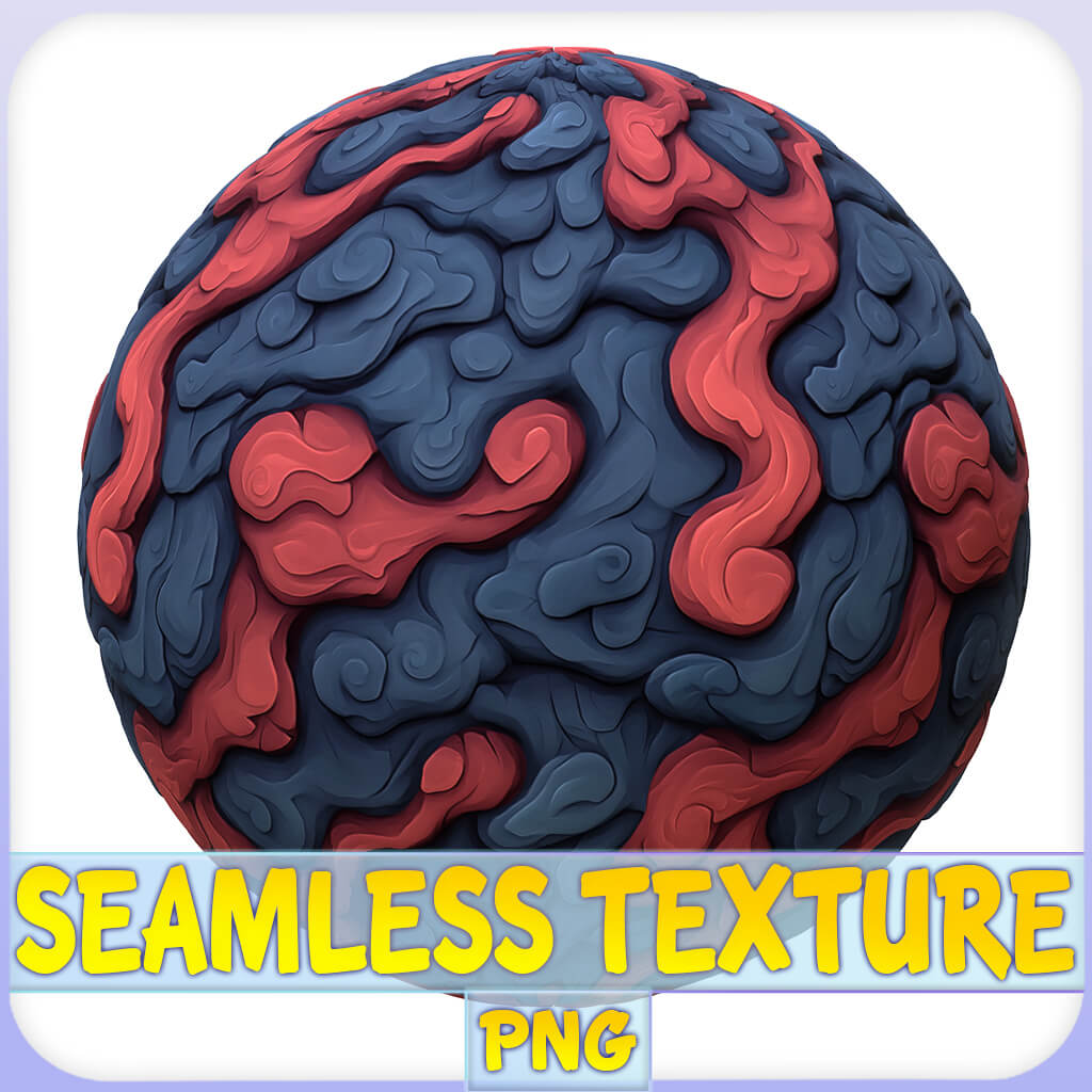 Stylized Lava Seamless Texture by zames1992d