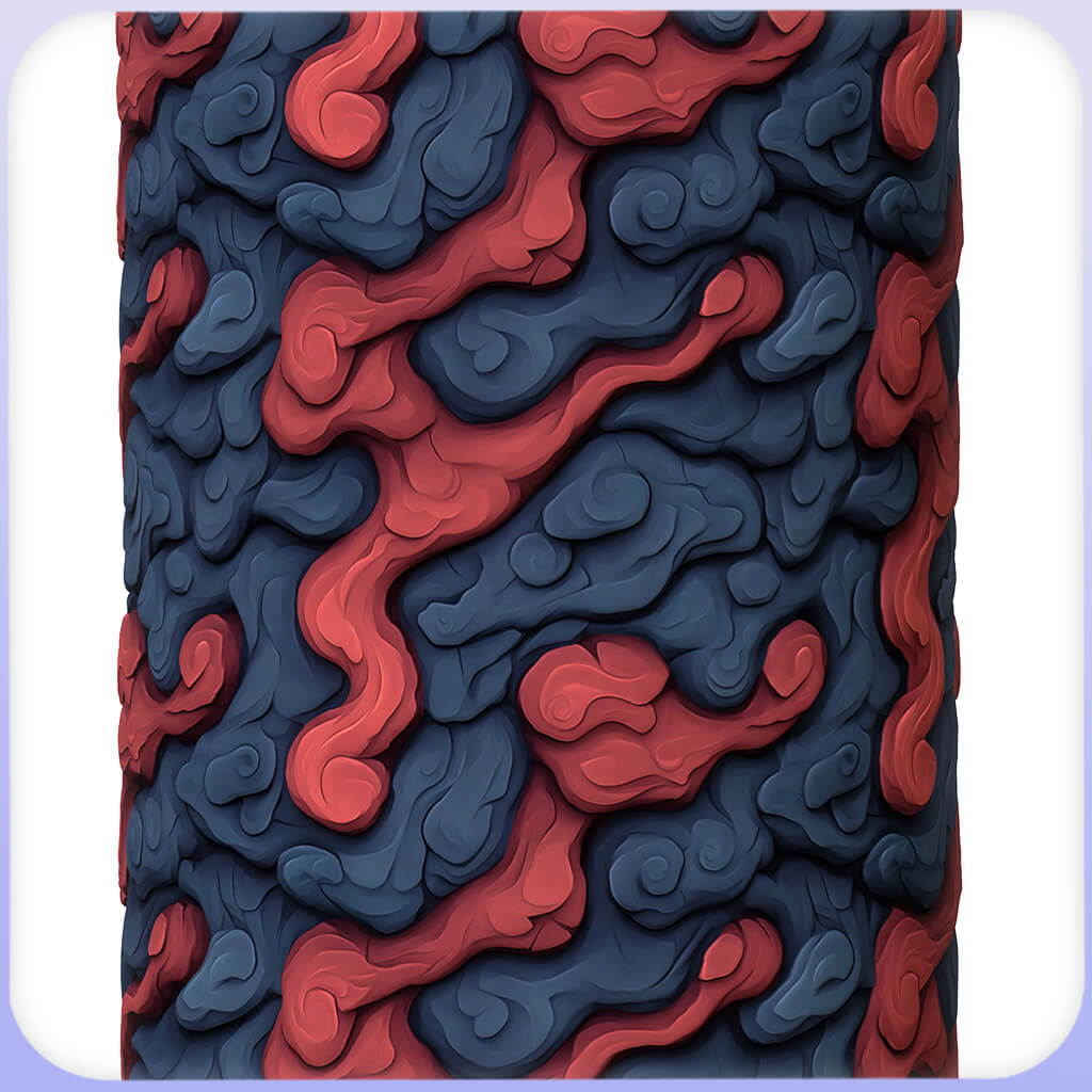 Stylized Lava Seamless Texture by zames1992d