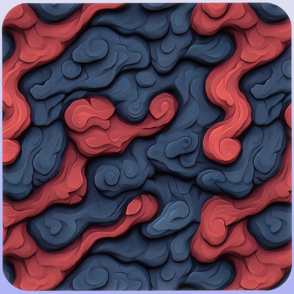 Stylized Lava Seamless Texture by zames1992d