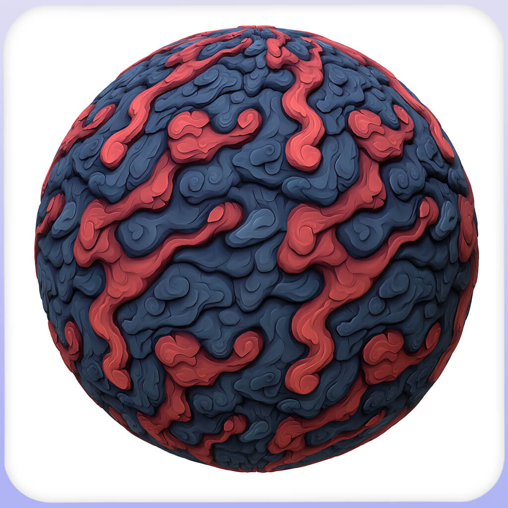 Stylized Lava Seamless Texture by zames1992d