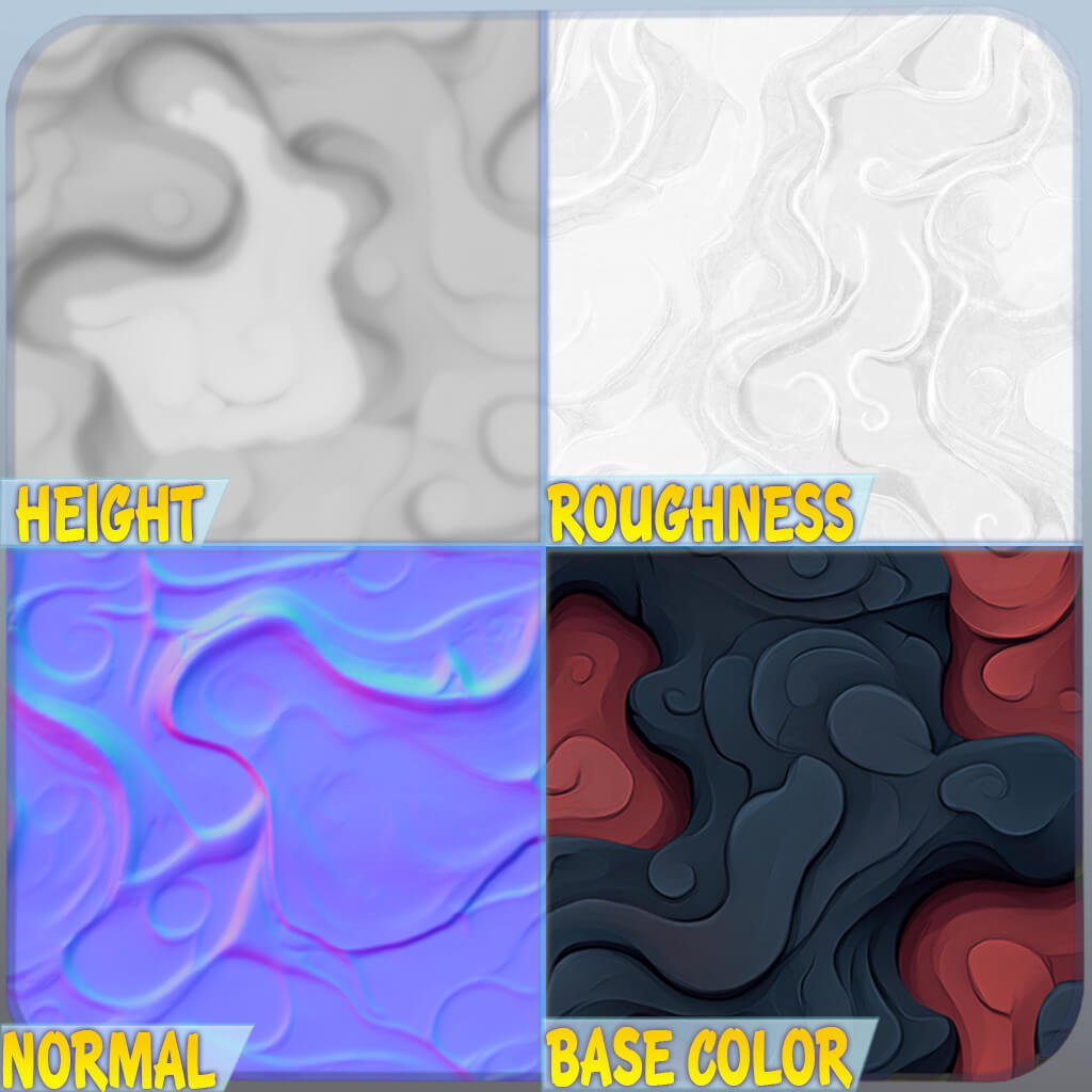 Stylized Lava Seamless Texture by zames1992d